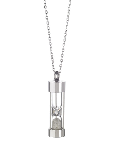 Hourglass Necklace - White Diamond Dust – Individual Icons