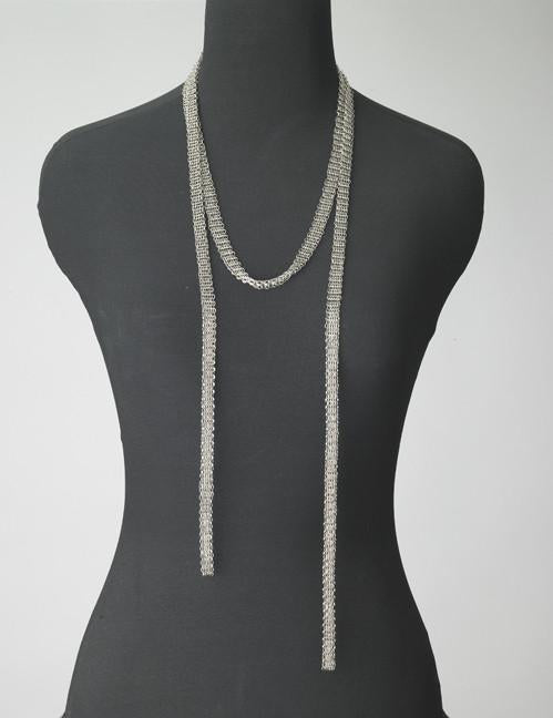 individual icons | Chain Mail Lariat Necklace, Stainless Steel ...